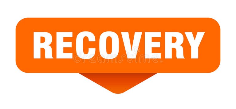 Recovery Sticker. Recovery Sign on Transparent Background Stock Vector ...
