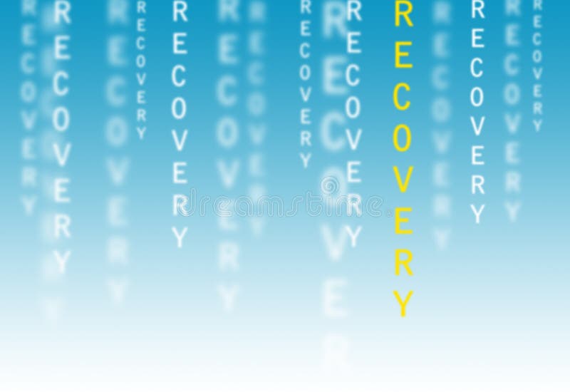 Riding the Arrow of Recovery Stock Illustration - Illustration of ...