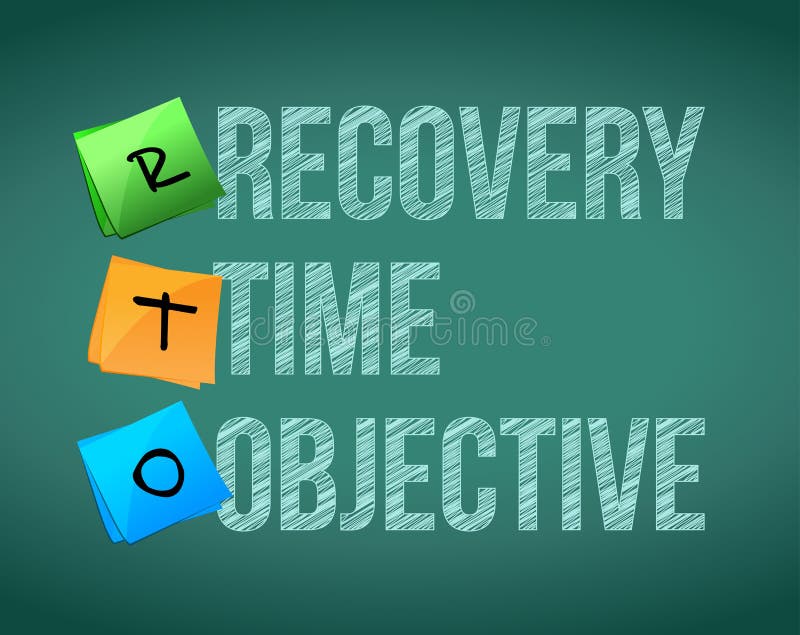 Recovery time objective stock illustration. Illustration of management ...