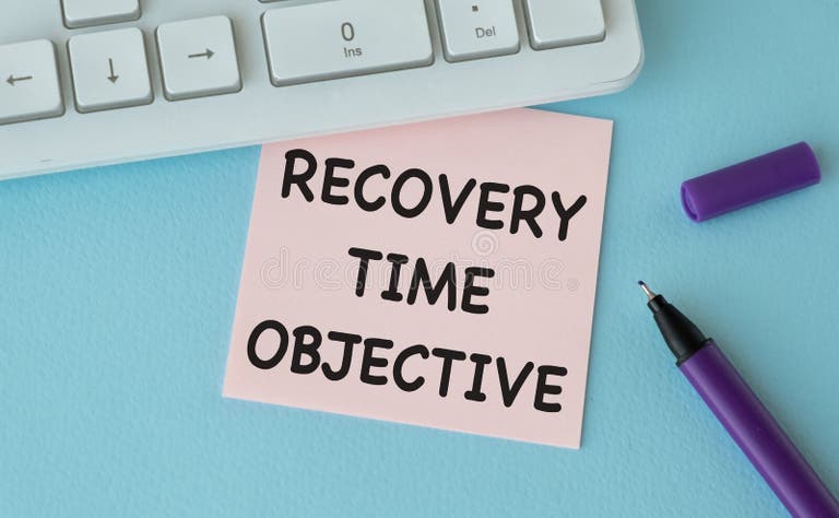 RECOVERY TIME OBJECTIVE - Text in a Notebook with a Pen and Keyboard ...