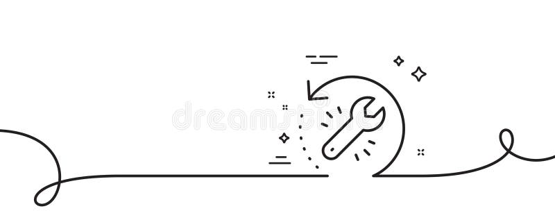 Recovery Tool Line Icon. Backup Data Sign. Restore Information ...