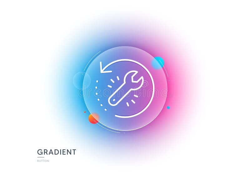 Recovery Tool Line Icon. Backup Data Sign. Restore Information ...