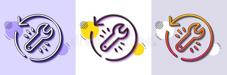 Recovery Tool Line Icon. Backup Data Sign. Restore Information ...