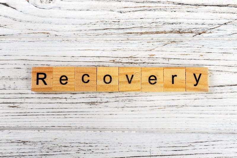 Recovery Word Made with Wooden Blocks Concept Stock Photo - Image of ...
