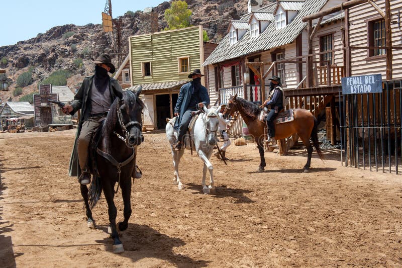 Recreated Cowboy Town Sioux City Editorial Stock Image - Image of ...
