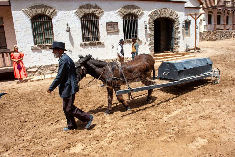 Recreated Cowboy Town Sioux City Editorial Photography - Image of farm ...