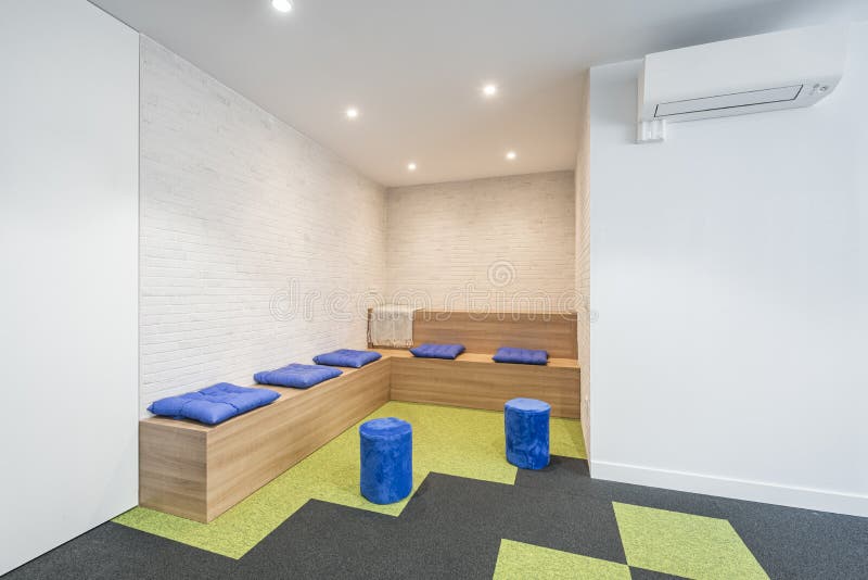 Recreation and Relaxation Area Stock Image - Image of computer ...