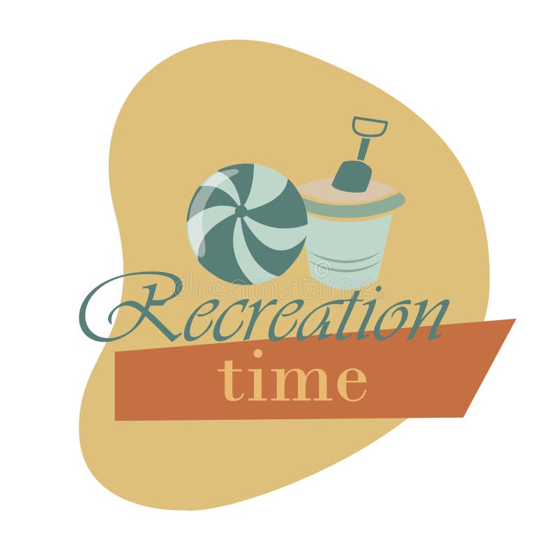 Recreation time stock vector. Illustration of concept - 32874779