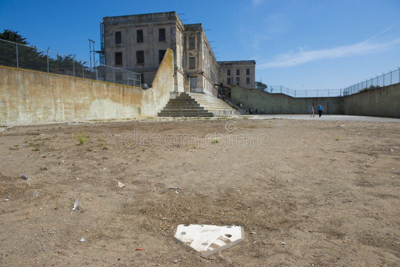 The Recreation Yard at Alcatraz Stock Photo - Image of inmate ...
