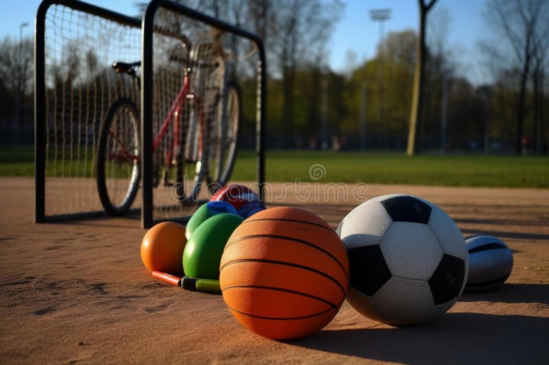 Recreational Sports Equipment Stock Illustration - Illustration of ball ...