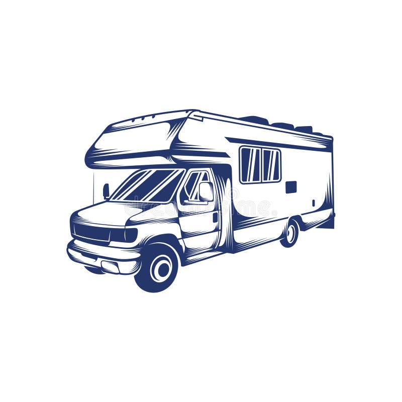 Recreational Vehicle Design Vector Illustration. Recreational Vehicle ...