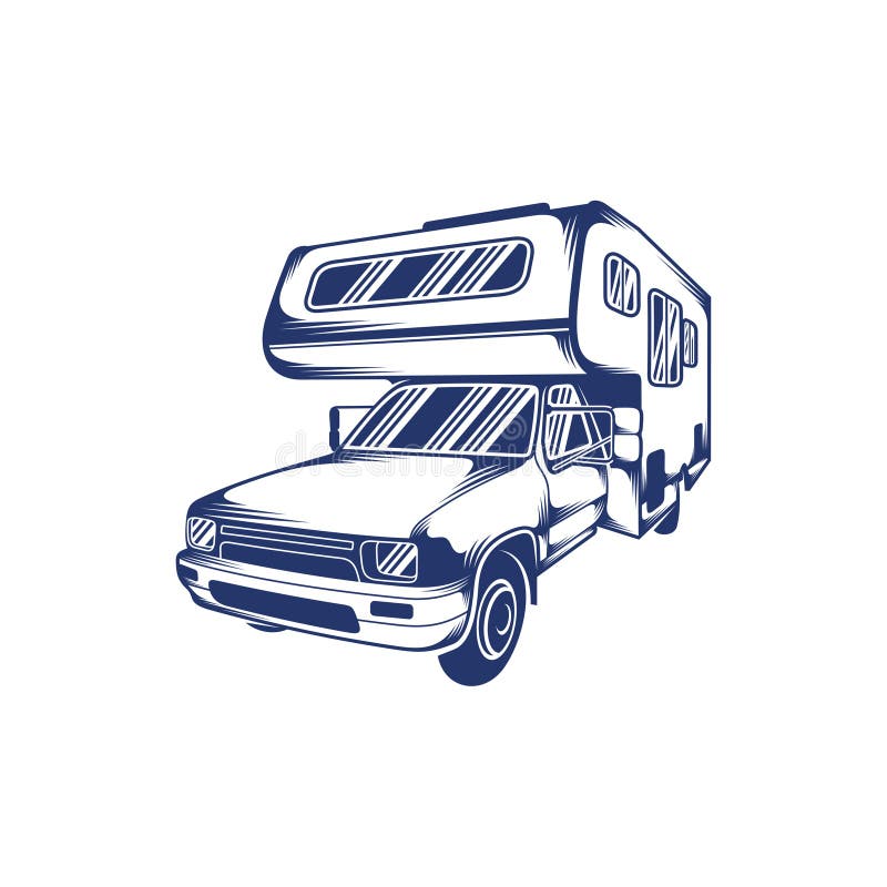 Recreational Vehicle Design Vector Illustration. Recreational Vehicle ...