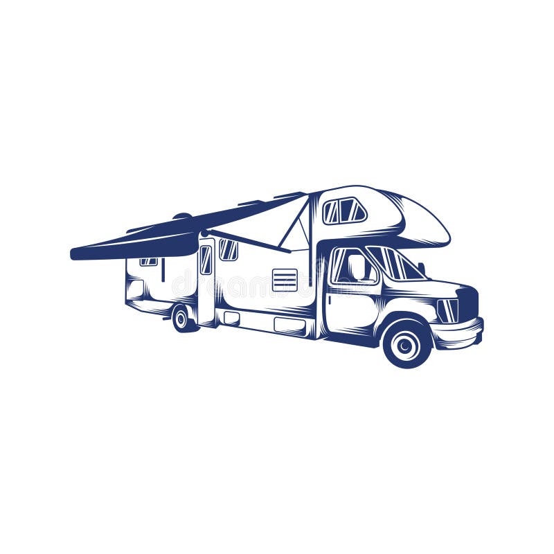 Recreational Vehicle Design Vector Illustration. Recreational Vehicle ...