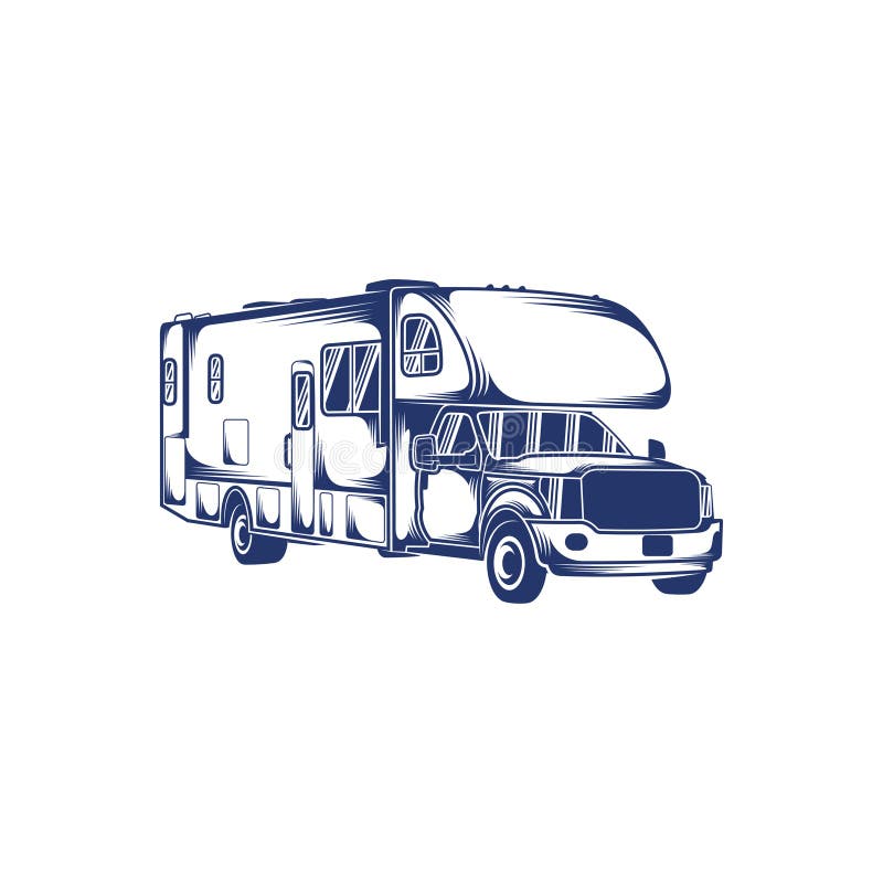 Recreational Vehicle Design Vector Illustration. Recreational Vehicle ...
