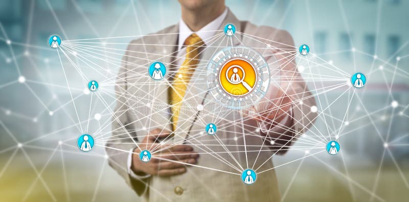 Unrecognizable Recruiter Selecting Bright Talent Stock Image - Image of ...