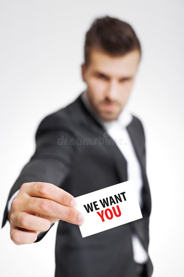Recruiter Looking for High Quality Staff Stock Photo - Image of ...