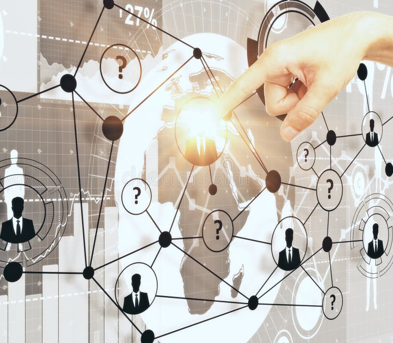 Recruiting concept stock illustration. Illustration of night - 91981856