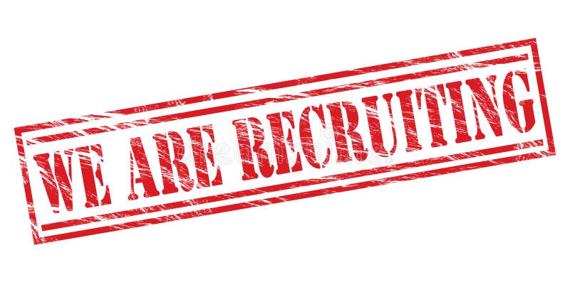 We are Recruiting Red Stamp Stock Illustration - Illustration of ...