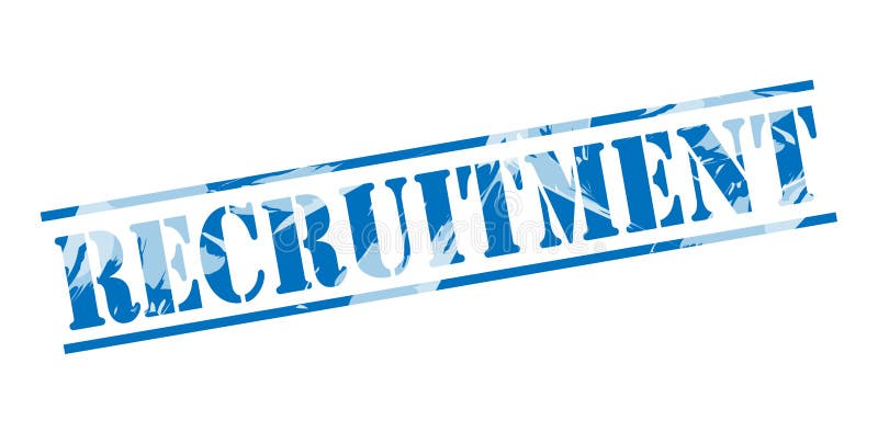 Blue Recruitment Funnel Color Vector Illustration Stock Vector ...