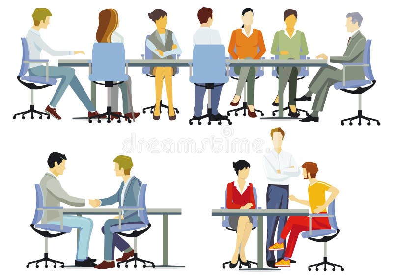 Recruitment, and Collaboration in the Office, Llustration Stock Vector ...