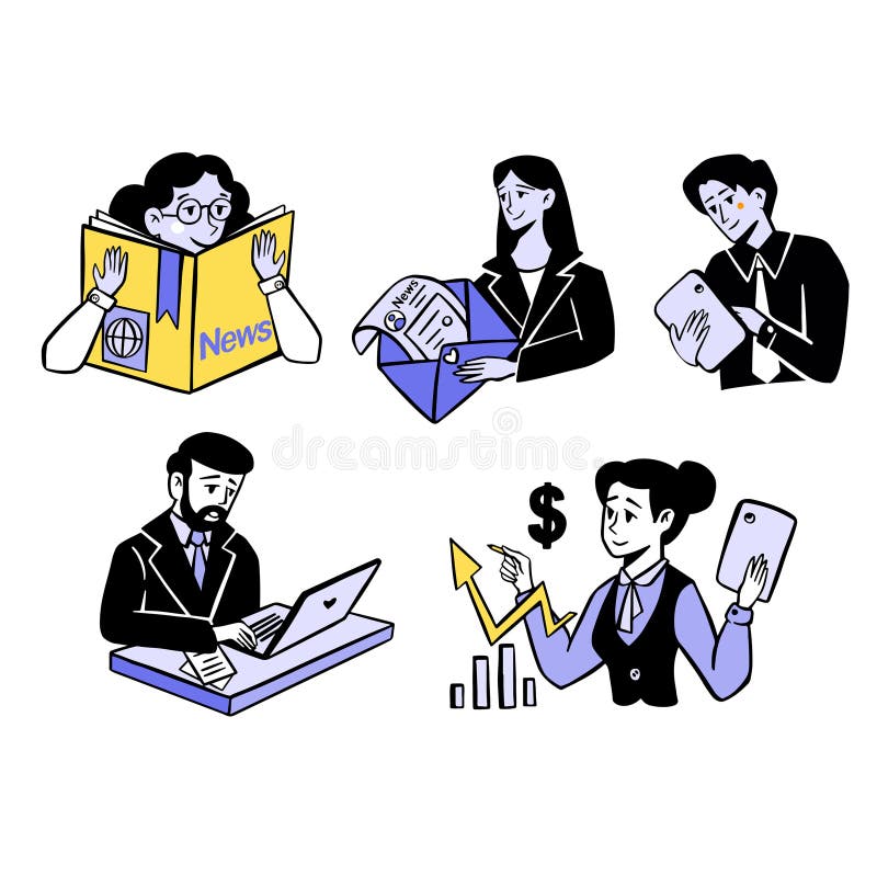 Recruitment of Employees Information Department Color Style Flat Vector ...