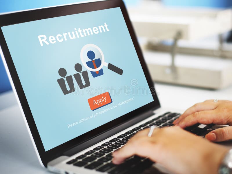 Recruitment Hiring Employment Human Resources Concept Stock Photo ...