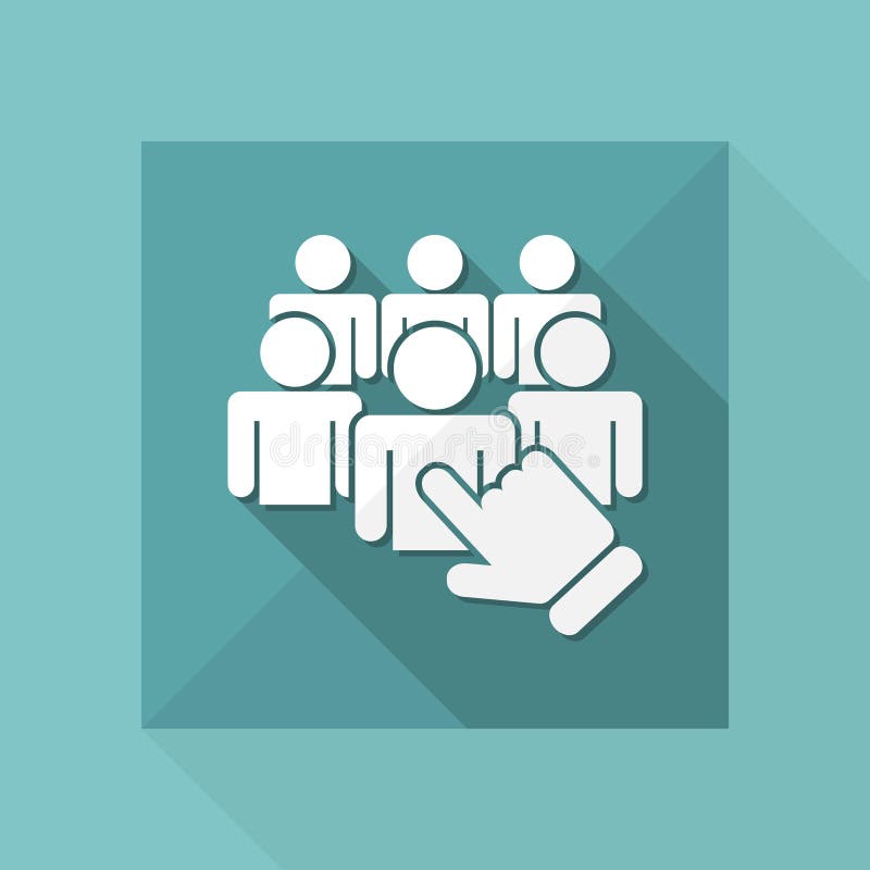 Recruitment icon stock illustration. Illustration of person - 119155654