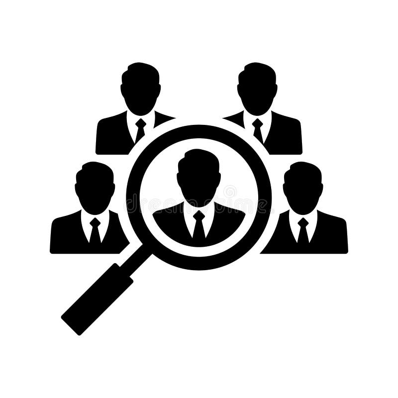 Recruitment icon stock illustration. Illustration of printed - 264436783