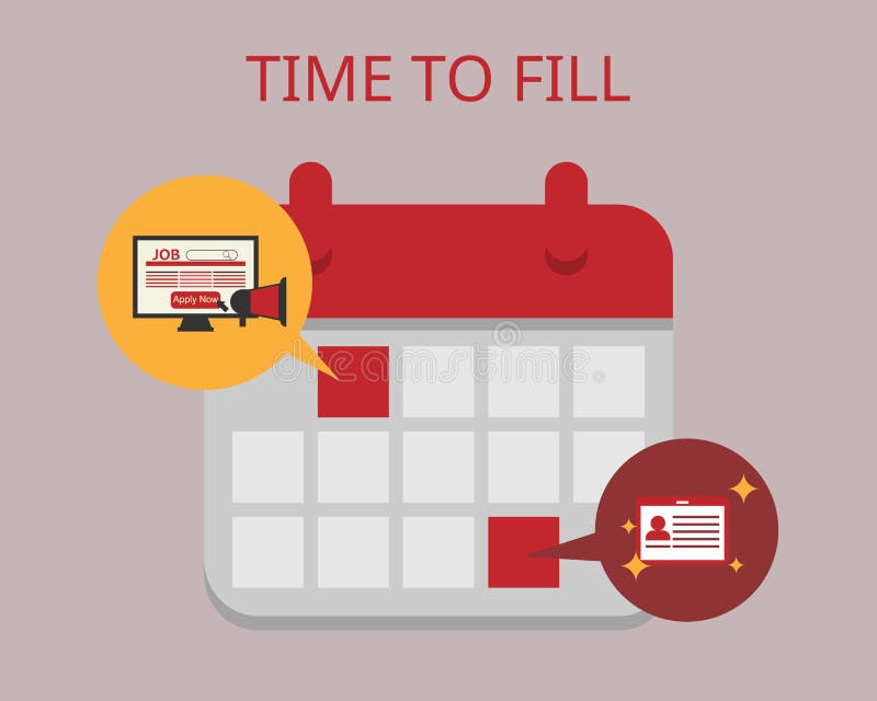 Recruitment Matrix in Time To Fill Vector Stock Vector - Illustration ...
