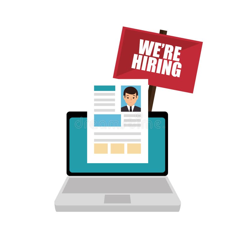 Recruitment Process Concept Icon Stock Illustration - Illustration of ...