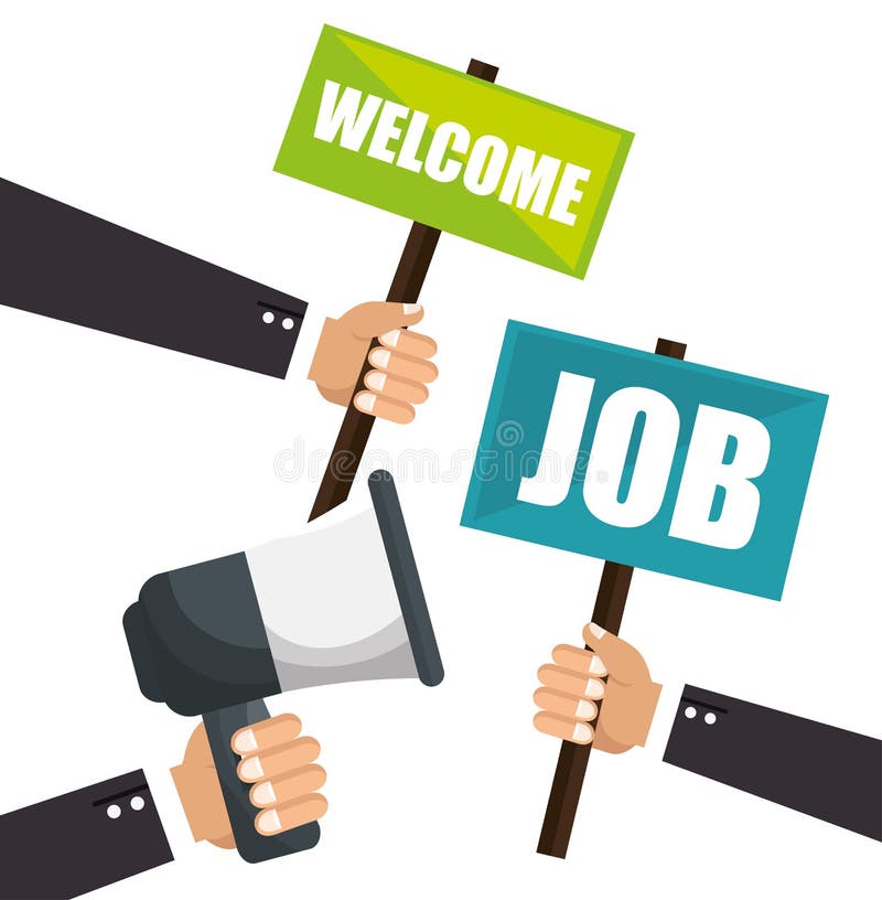 Recruitment Process Concept Icon Stock Illustration - Illustration of ...