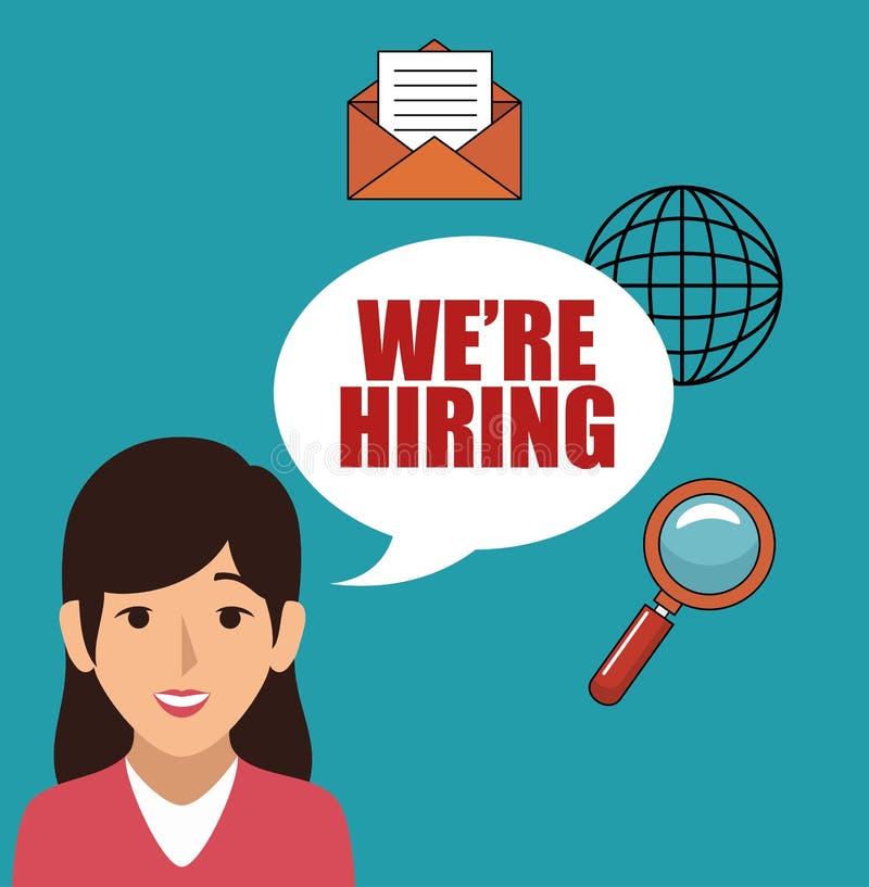 Recruitment Process Concept Icon Stock Illustration - Illustration of ...