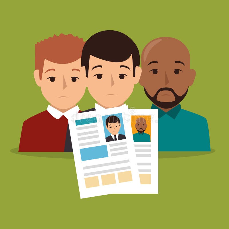 Recruitment Process Concept Icon Stock Illustration - Illustration of ...