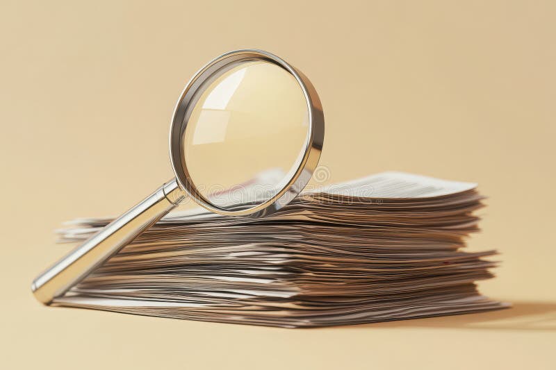 Recruitment Process Symbolized by a Magnifying Glass Highlighting ...