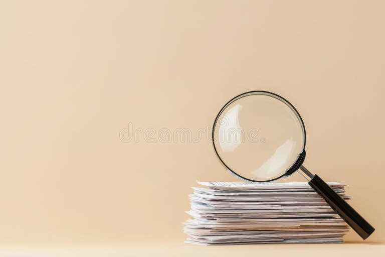 Recruitment Process Symbolized by a Magnifying Glass Highlighting ...