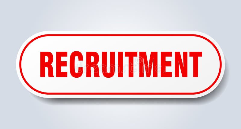 Recruitment Sign With Icons Vector Stock Illustration - Illustration of ...