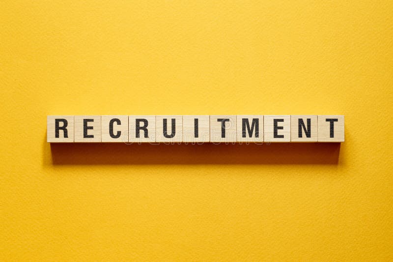 Recruitment - Word Concept on Building Blocks, Text Stock Image - Image ...