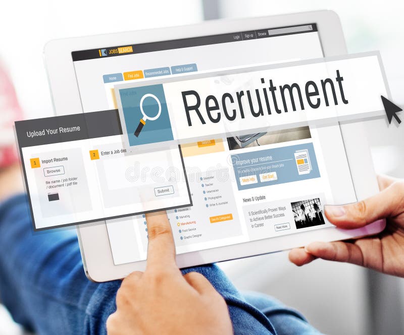 Recrutement Job Work Vacancy Search Concept Image stock - Image du ...