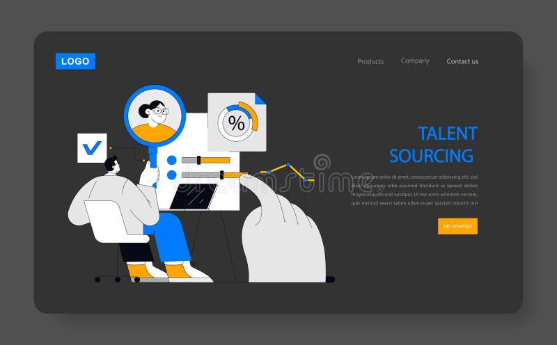 Recruting Candidates. Flat Vector Illustration Stock Vector ...