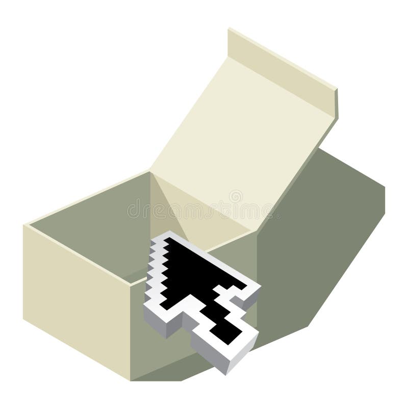 Rectángulo De Papel Con La Flecha Stock de ilustración - Ilustración de ...