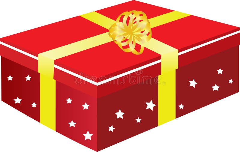Rectángulo De Regalo De La Navidad Ilustración del Vector - Ilustración ...