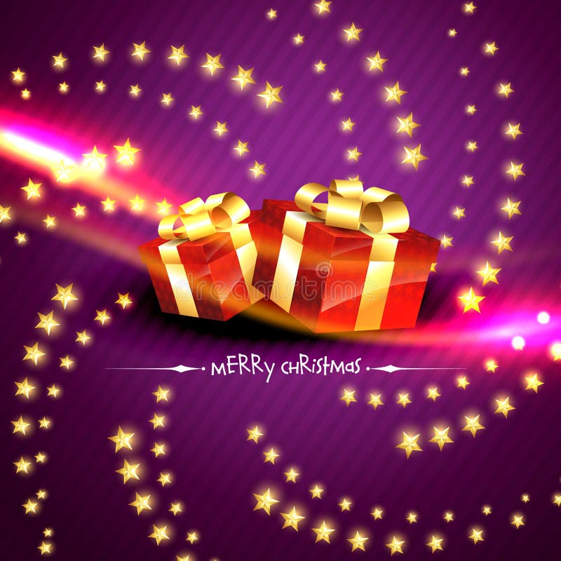 Rectángulo De Regalo De La Navidad Ilustración del Vector - Ilustración ...