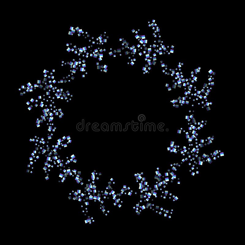 Rectángulo Iridiscente Arcoiris Confetti Brillante. Ilustración del ...