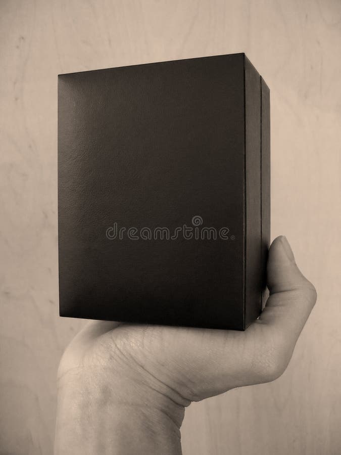 Rectángulo negro foto de archivo. Imagen de presente, abierto - 889722