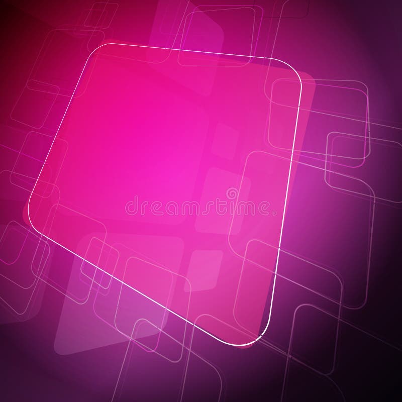 Rectángulo redondo 3D ilustración del vector. Ilustración de redondo ...