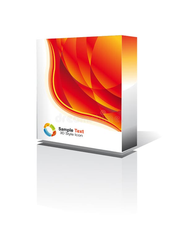 Rectángulo tridimensional ilustración del vector. Ilustración de papel ...