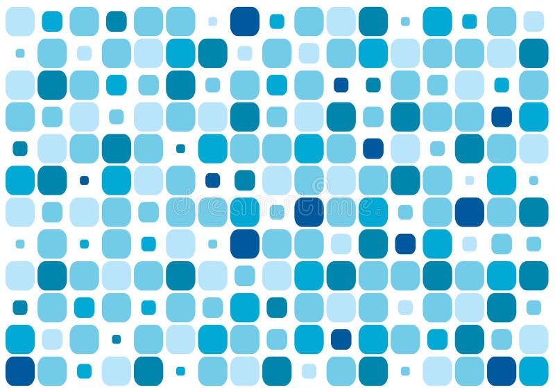 Fondo Azul Del Modelo De Los Rectángulos Stock de ilustración ...