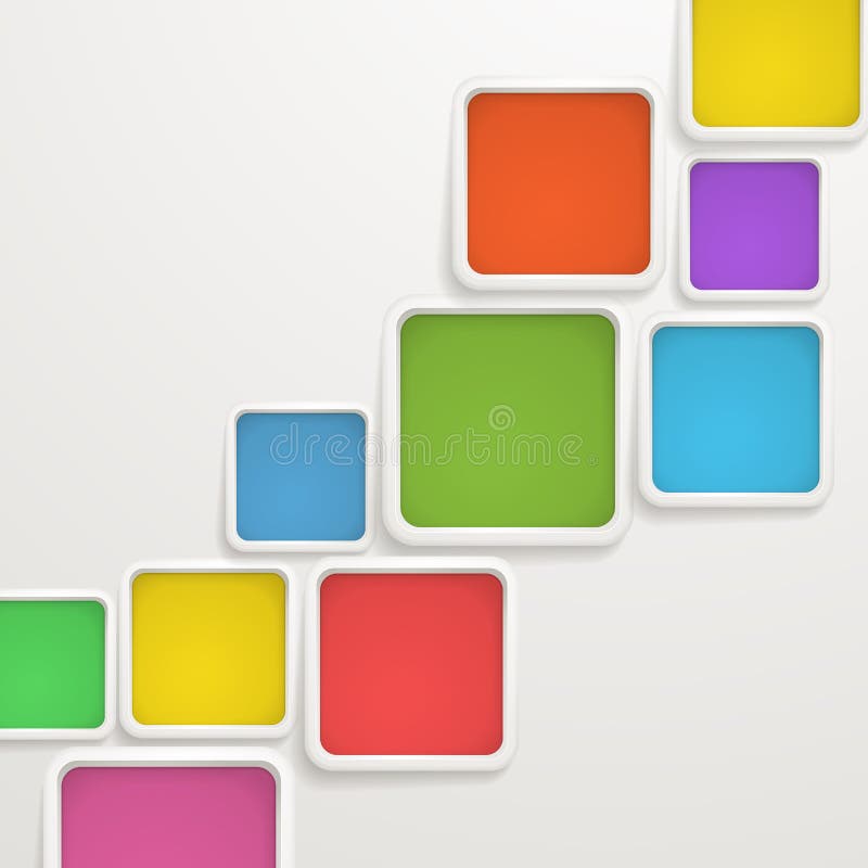 Rectángulos De Color. Modelo Para Un Texto Ilustración del Vector ...