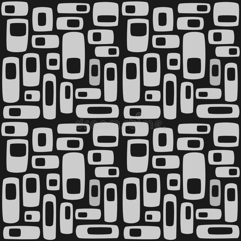 Rectangle Abstract Organic Form Seamless Pattern Background for ...