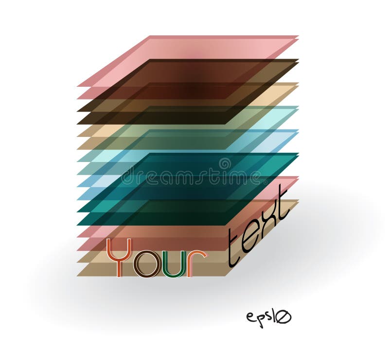 Rectangle Abstrait Multicolore De Logo. Illustration de Vecteur ...